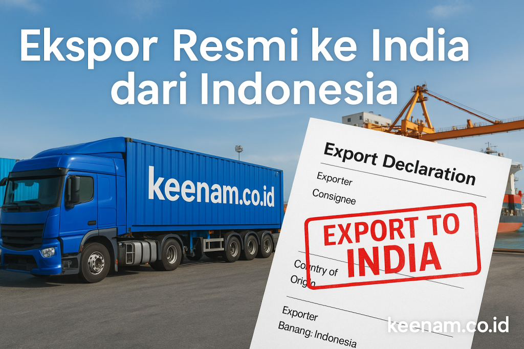 Ekspor Resmi ke India dari Indonesia